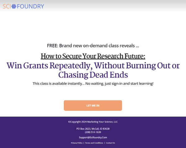 Landing Page - Grant Foundry
